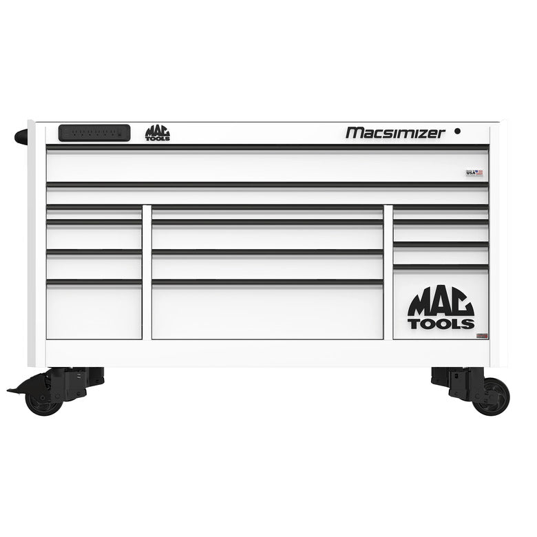 Macsimizer® Series 14-Drawer Workstation with PowerTech™ Drawer - Titanium White - M7530PDP-WT ...