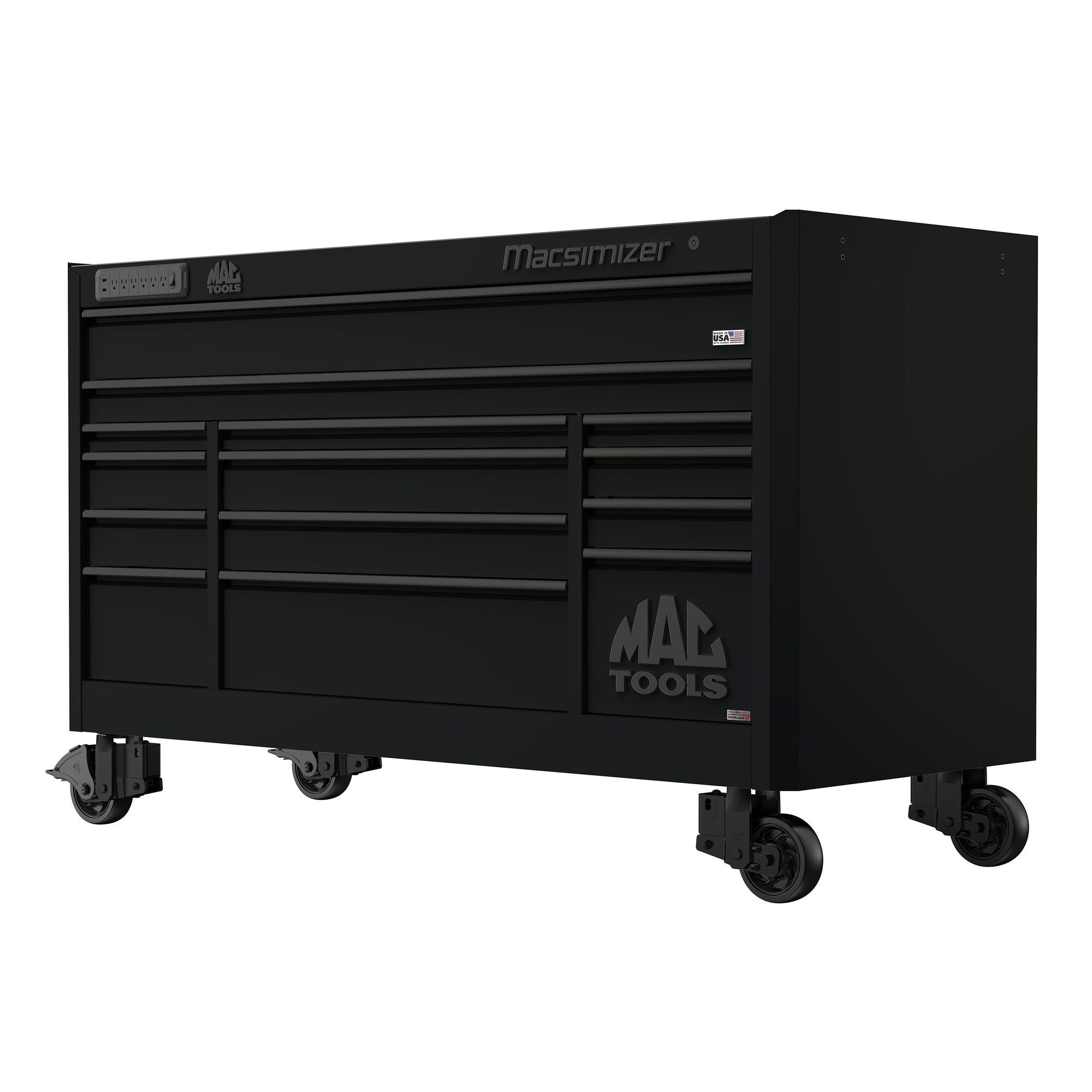 Macsimizer® Series 14-Drawer Workstation with PowerTech™ Drawer - Flat ...