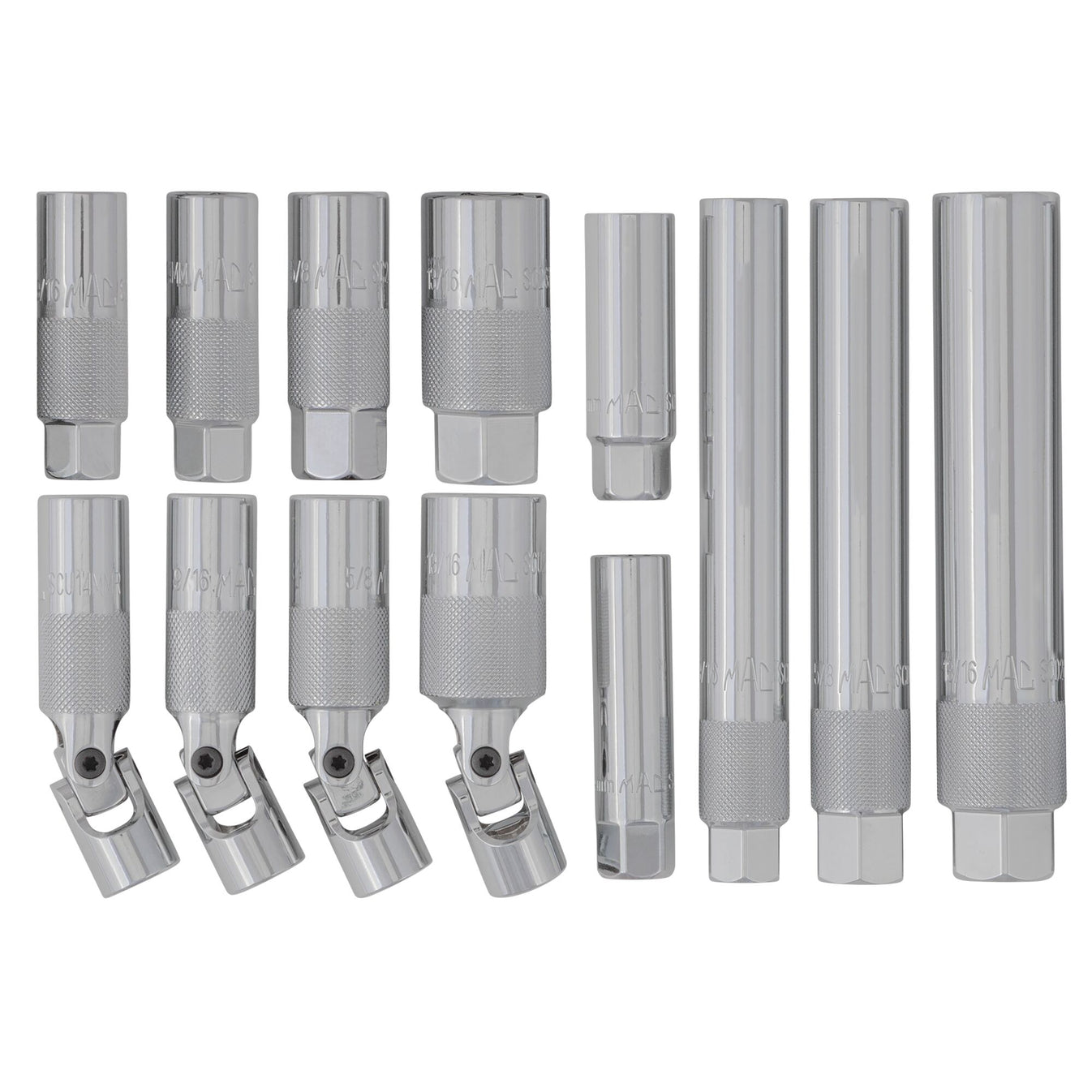 13-PC. Multi-Length Spark Plug Socket Set