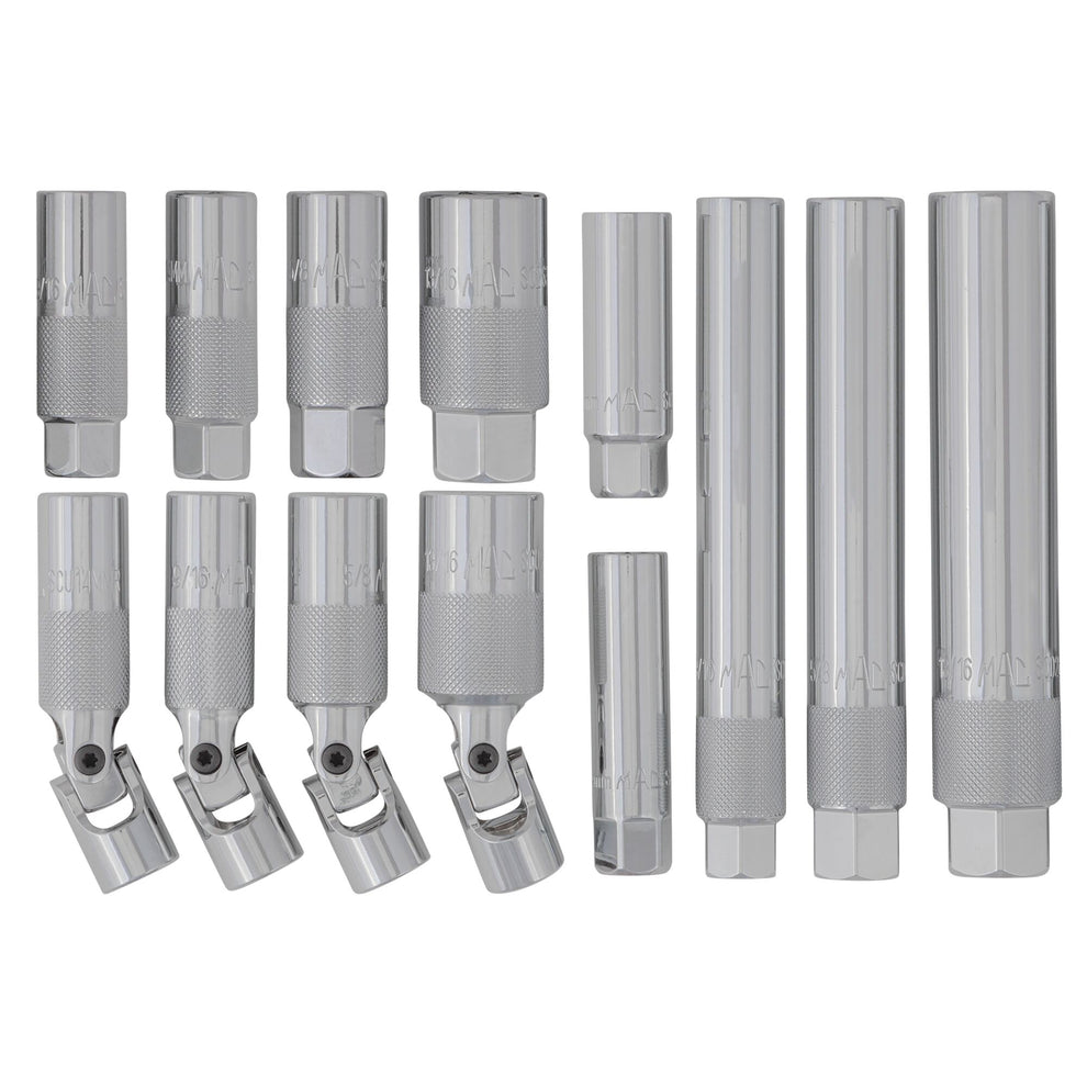 13-PC. Multi-Length Spark Plug Socket Set
