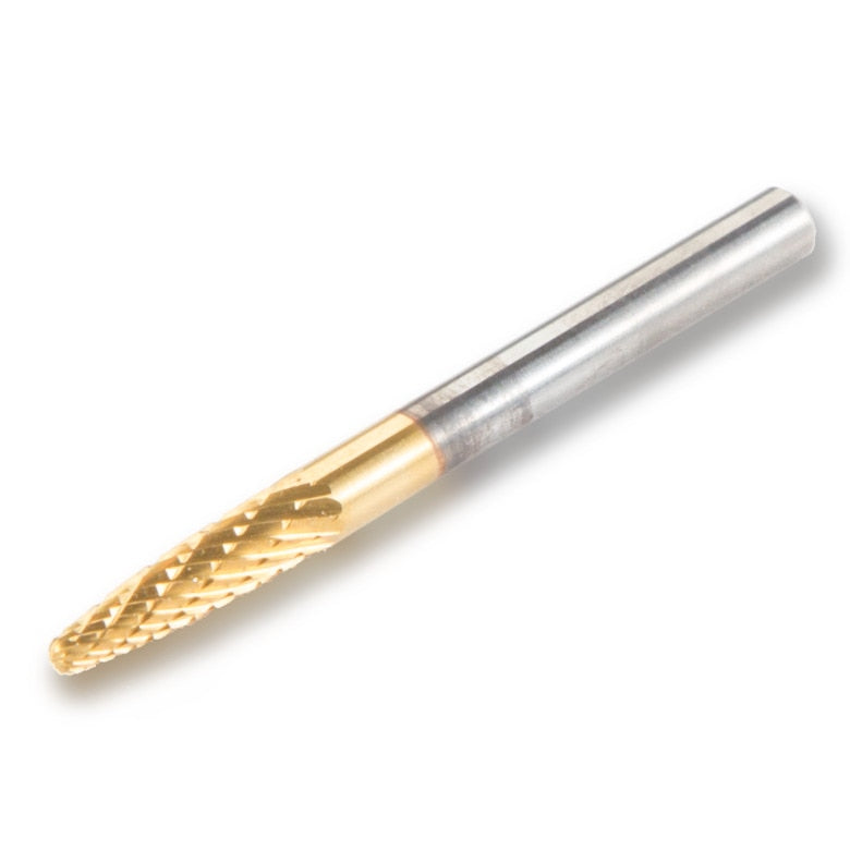 Tree with Radius Mini Titanium Nitride Coating Carbide Burr - 04865 ...