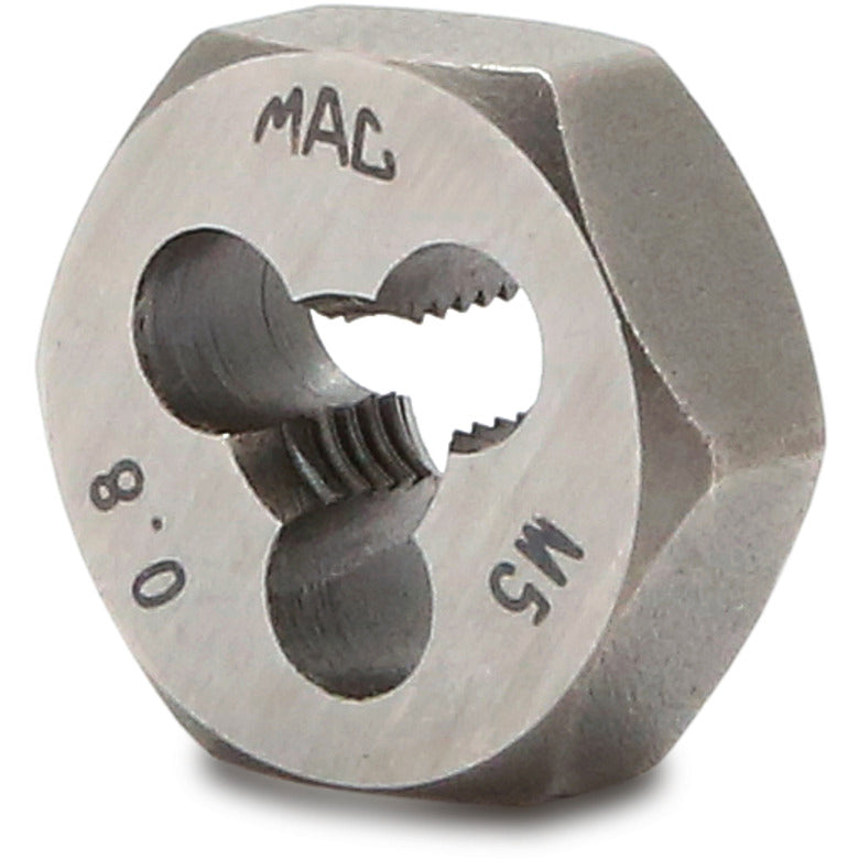 Metric Hexagonal Die M5-0.80 - 5/8" Shank - 6322DIE | Mac Tools