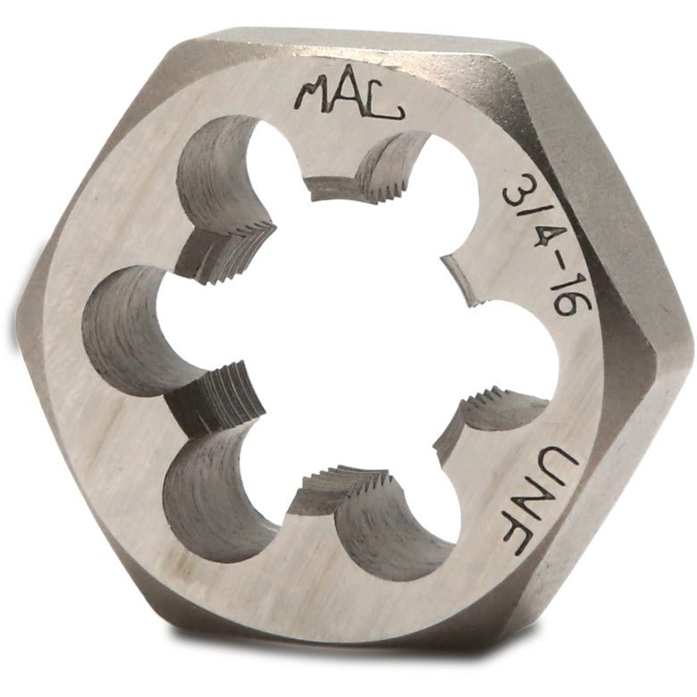 SAE Hexagonal Die 3/4"-16 NF - 1/7/16" Shank - 6860DIE | Mac Tools