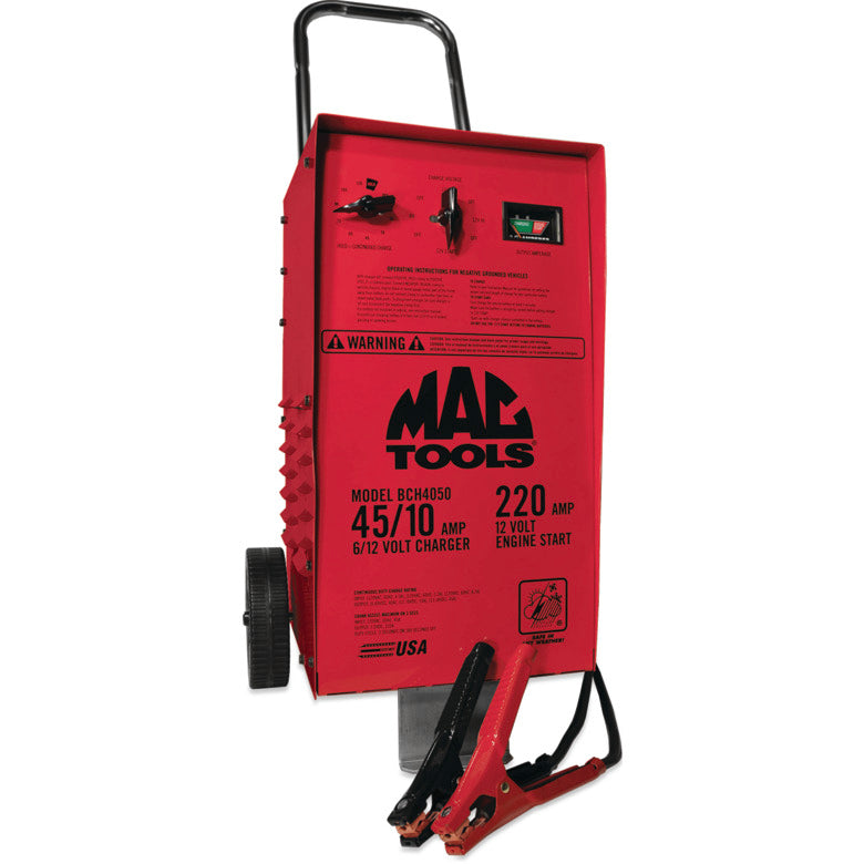 6/12V 45-Amp Manual Wheeled Charger with Timer - BCH4050 | Mac Tools