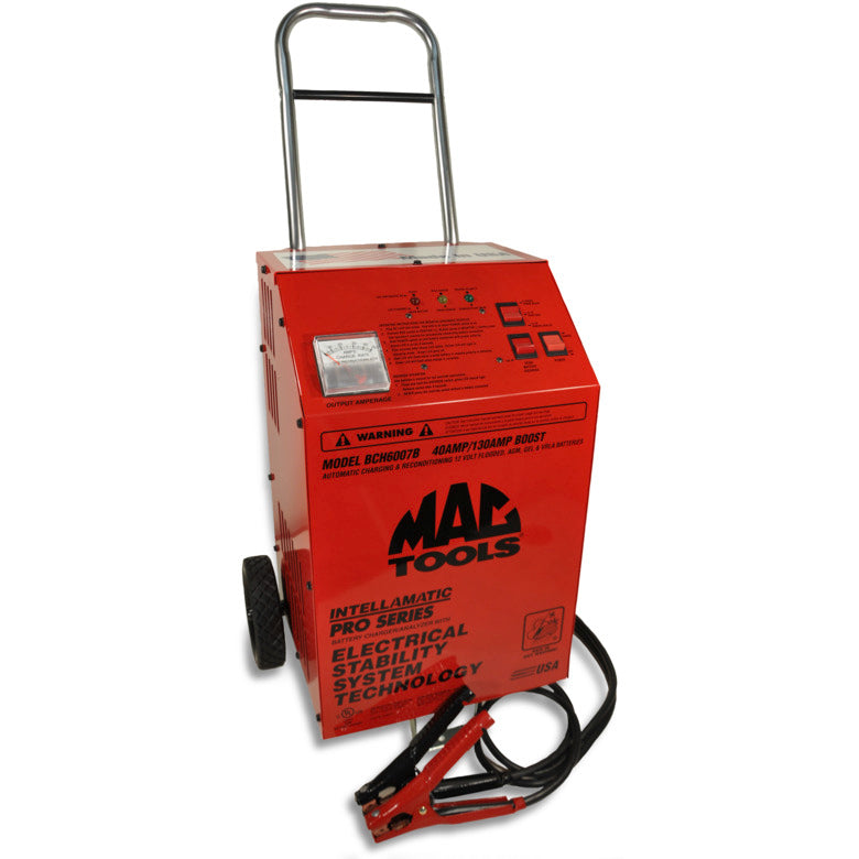 130-Amp Wheeled Intellimatic® Pro Battery Charger - BCH6007B | Mac Tools