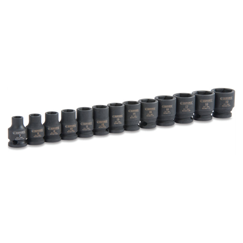 13-PC. 3/8" Drive Metric Impact Socket Set - 6-PT. - E041629 | Mac Tools