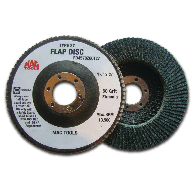 Type 27 Flap Disc 4-1/2" - FD4578Z80T27 | Mac Tools