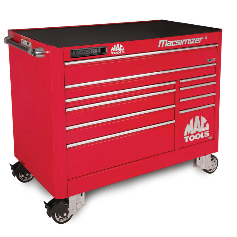 Macsimizer® 10-Drawer Workstation - Firebrick Red - M5930PDP-RD | Mac Tools