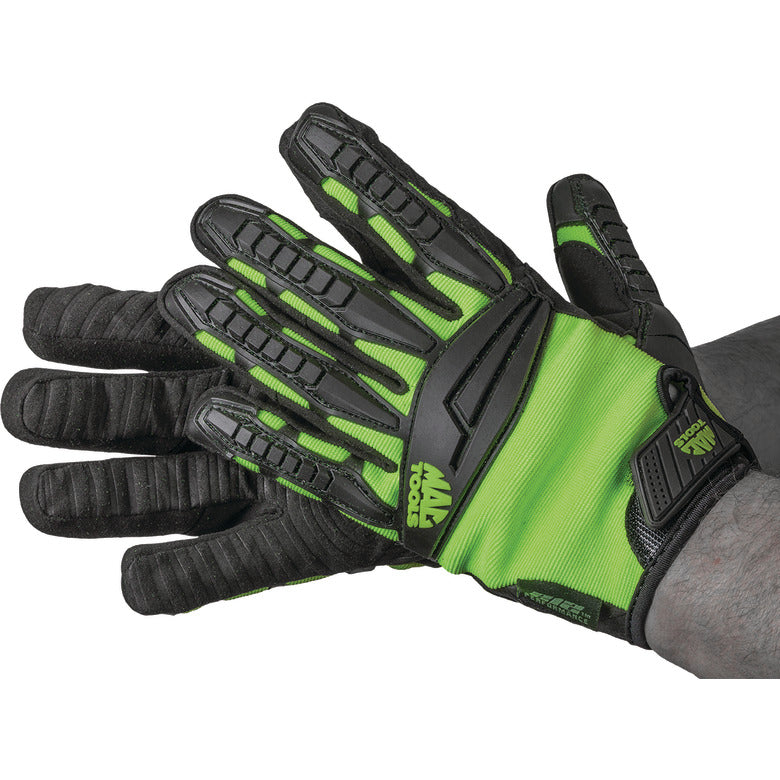 212 Hi-Viz Green Impact Gloves - XX-Large - MACIMP-G-XXL | Mac Tools