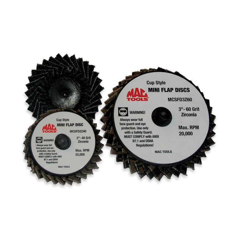 Cup-Style Mini Flap Discs | Mac Tools
