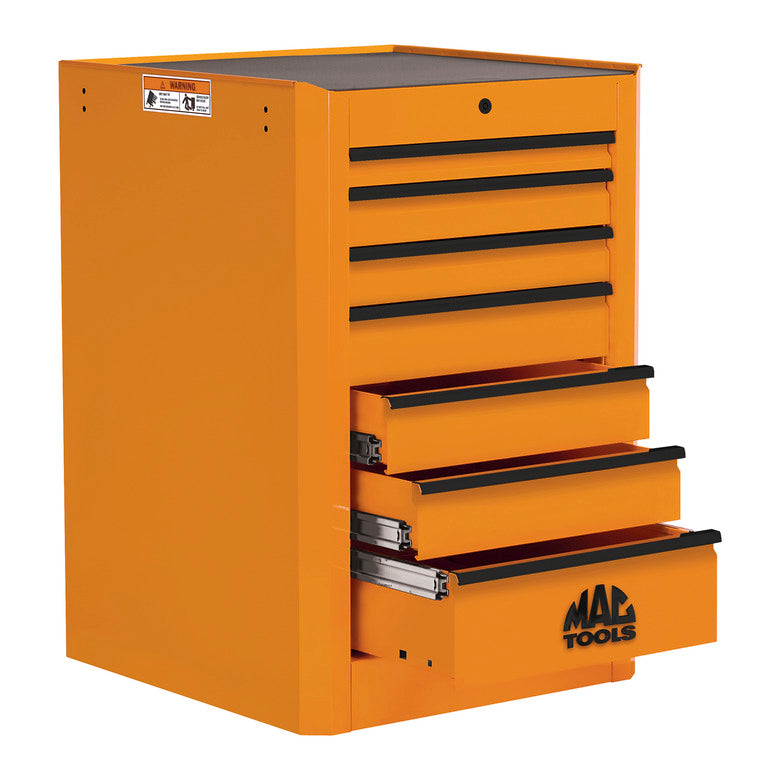 Macsimizer® 7-Drawer Side Box - Fireball Orange - MSB27-OR | Mac Tools