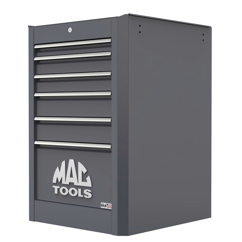 Macsimizer® 6-Drawer Side Box with PowerTech™ Drawer - Carbon Gray ...