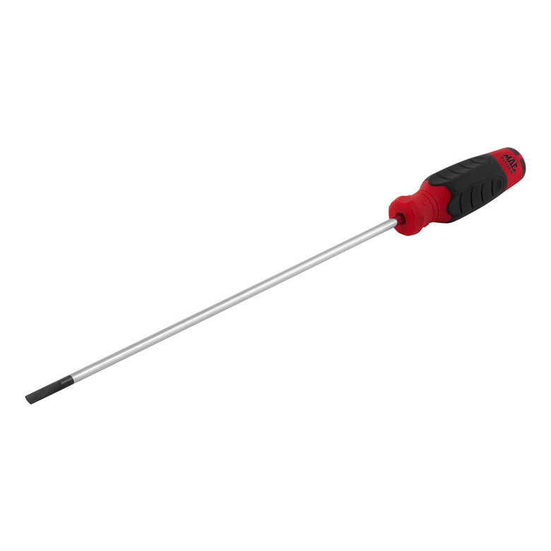 Mac-Grip™ Long Cabinet Screwdriver 1/4" x 12" - Red - PN12DR-S | Mac Tools