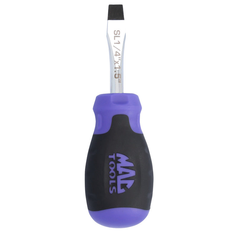 SL 1/4’’ x 1.5’’ Slotted Screwdriver - Purple - PNRB1P | Mac Tools