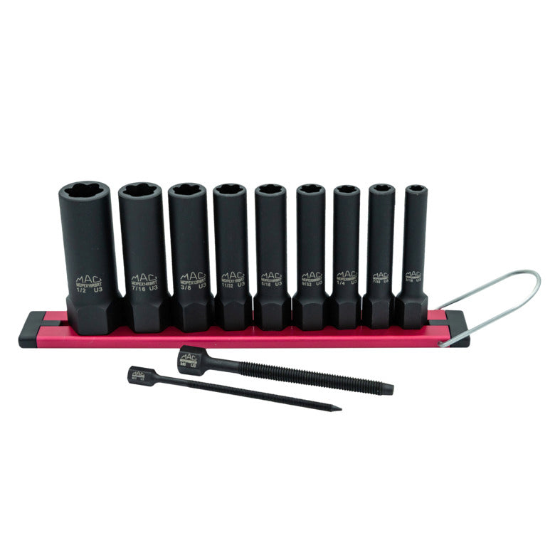 9-PC 1/4" Drive R.B.R.T™ SAE Impact Foreign Object Removal (FOR) Deep ...