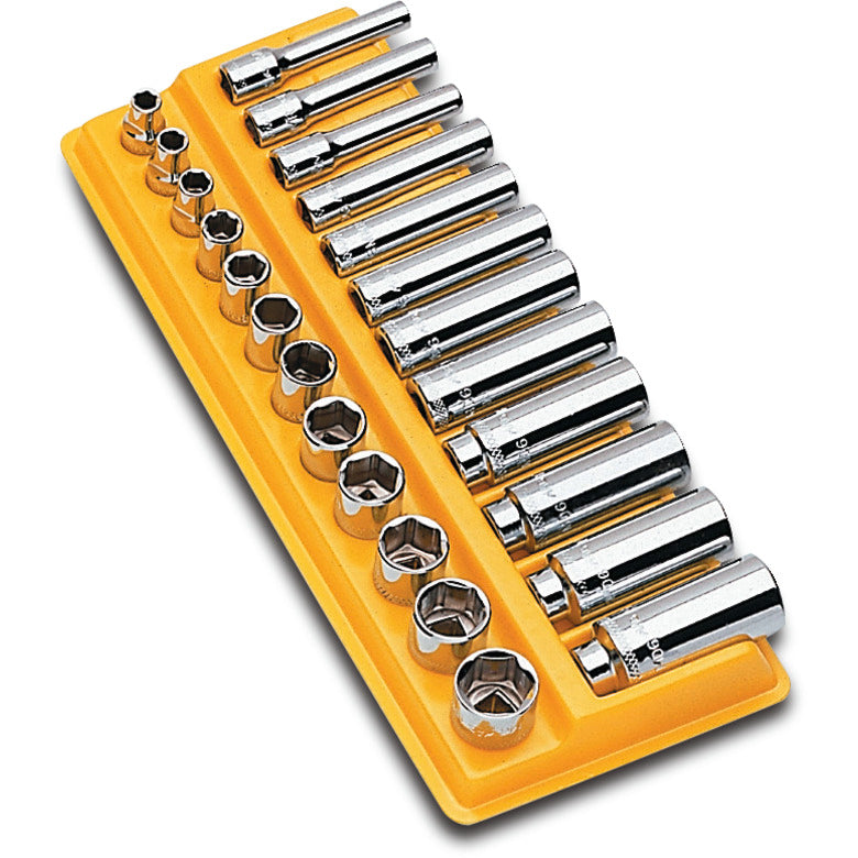24-PC. Metric Deep and Standard Length Socket Set - 6-PT. - SMM246PTR ...