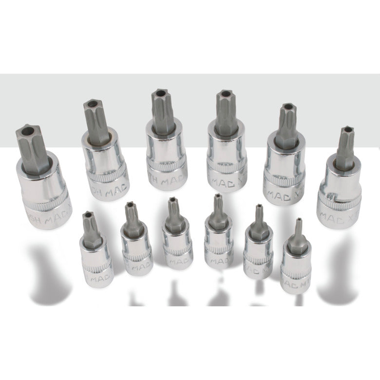 12-PC. 1/4" and 3/8" Drive Tamper-Resistant Star Driver Set - ST12HB ...