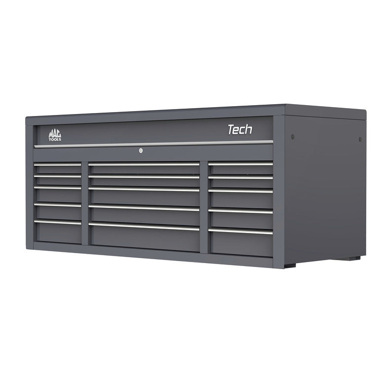 Tech™ Series 15-Drawer Top Chest - Carbon Gray - T6725TC-CG | Mac Tools