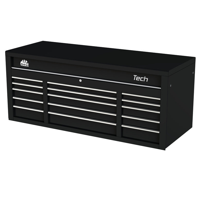 Tech™ Series 15-Drawer Top Chest - Flat Black - T6725TC-FB | Mac Tools