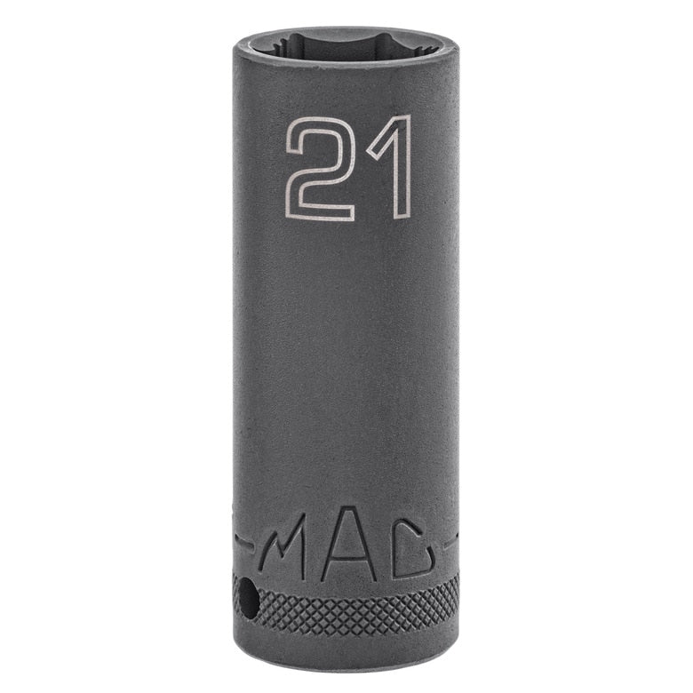 1/2" Drive Deep Impact Socket 21mm - 6-PT. - VDP621MMPT | Mac Tools